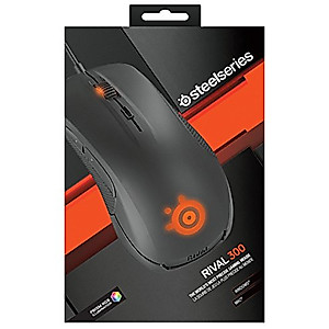 SteelSeries Rival 300, Optical Gaming Mouse - Black