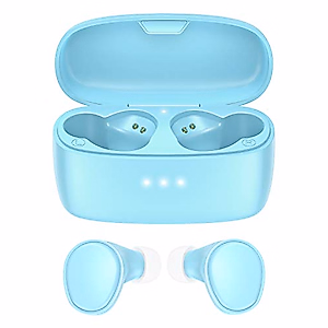 KOSETON E9 True Wireless Bluetooth Earbuds - Wireless in-Ear Headphones with Superior Sound & Premium Comfort, 30 Hour Battery (Bleached Blue)