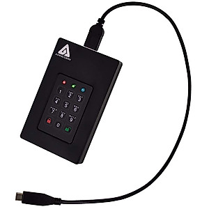 Apricorn 2TB Aegis Fortress L3 - FIPS Validated, SSD USB 3.0 Hardware Encrypted Portable Drive