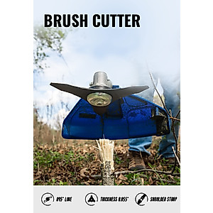 WILD BADGER POWER 52cc Weed Wacker Gas Powered, 3 in 1 String Trimmer/Edger 18'' with 10'' Brush Cutter,Rubber Handle & Shoulder Strap Included