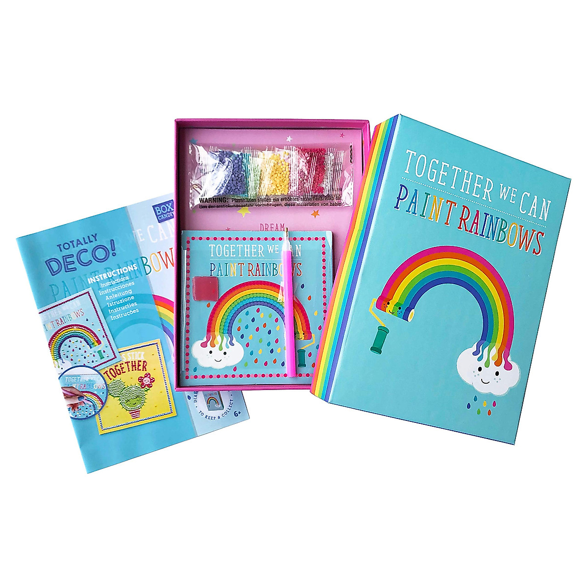 BOX CANDIY Totally Deco Llama Love String and Pom Pom Art Set in Keepsake Box to Make and Display