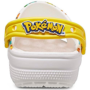Crocs Unisex Classic Pikachu Clogs, Pokemon Shoes, White/Multi, Numeric_5 US Men