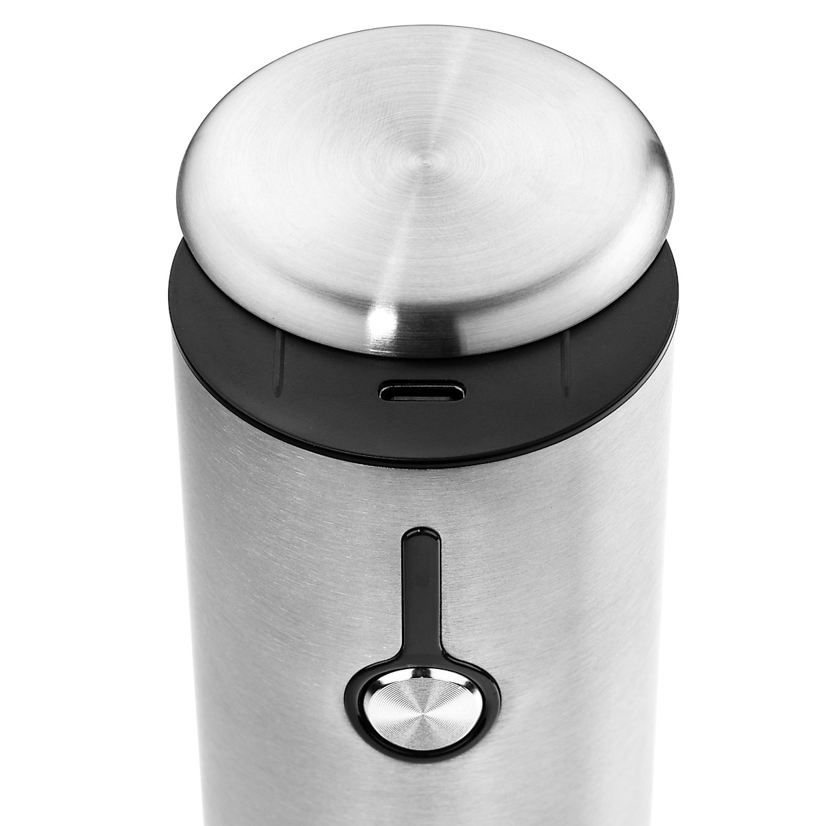 Kitchen Geeks Electric Grinder Set - USB Rechargeable Salt and Pepper Mill with Light, Easy to Refill, No Batteries Required, One Handed Automatic Grinding, Stainless Steel, and Adjustable Coarseness