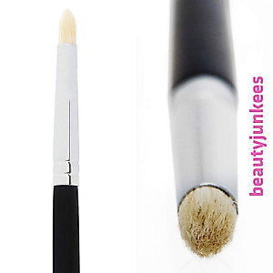 Pencil Eyeshadow Smudge Makeup Brush - Beauty Junkees Professional Eyeliner Smudger Make Up Brush, Small Soft Firm Pointed Natural Hair Bristles for Blending Eye Shadow Liner, Premium Quality
