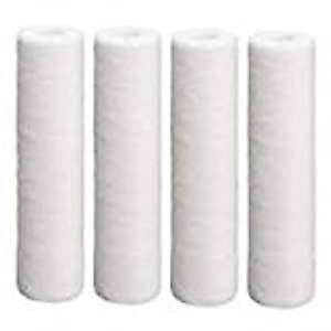 CFS – 4 Pack Sediment Water Filter Cartridges Compatible with SDC-25-1005 Models – Removes Bad Taste and Odor – Whole House Replacement Filter Cartridge – 5 Micron – 2.5" x 9-7/8"