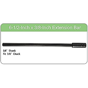 HLOFIZI Hole Saw Extension 3/8 Inch - 6-1/2 Inch Length