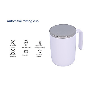 Smart Hot Beverage Blender Cup, Self Stirring Beverage Cup, Automatic Mixing Coffee Blender Cup, Automatic Self Stirring Coffee Cup