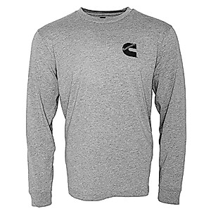 Cummins mens Cummins Long Sleeve T Shirt, Gray, X-Large US