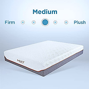MLILY Fusion Supreme Full Memory Foam Hybrid Mattress 11.5 Inch, Gel Cooling Mattress Bed in a Box Made in USA,CertiPUR-US Certified Mattress for Back Pain Relief 54"x75"x11.5"