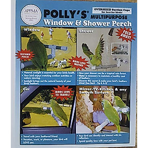 Polly's Sandy Window and Shower Bird Perch, Small