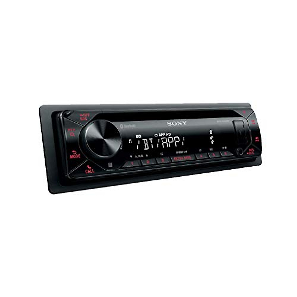Sony MEX-N4300BT Built-in Dual Bluetooth Voice Command CD/MP3 AM/FM Radio Front USB AUX Pandora Spotify iHeartRadio iPod / iPhone Siri and Android Controls Car Stereo Receiver with ALPHASONIK EARBUDS