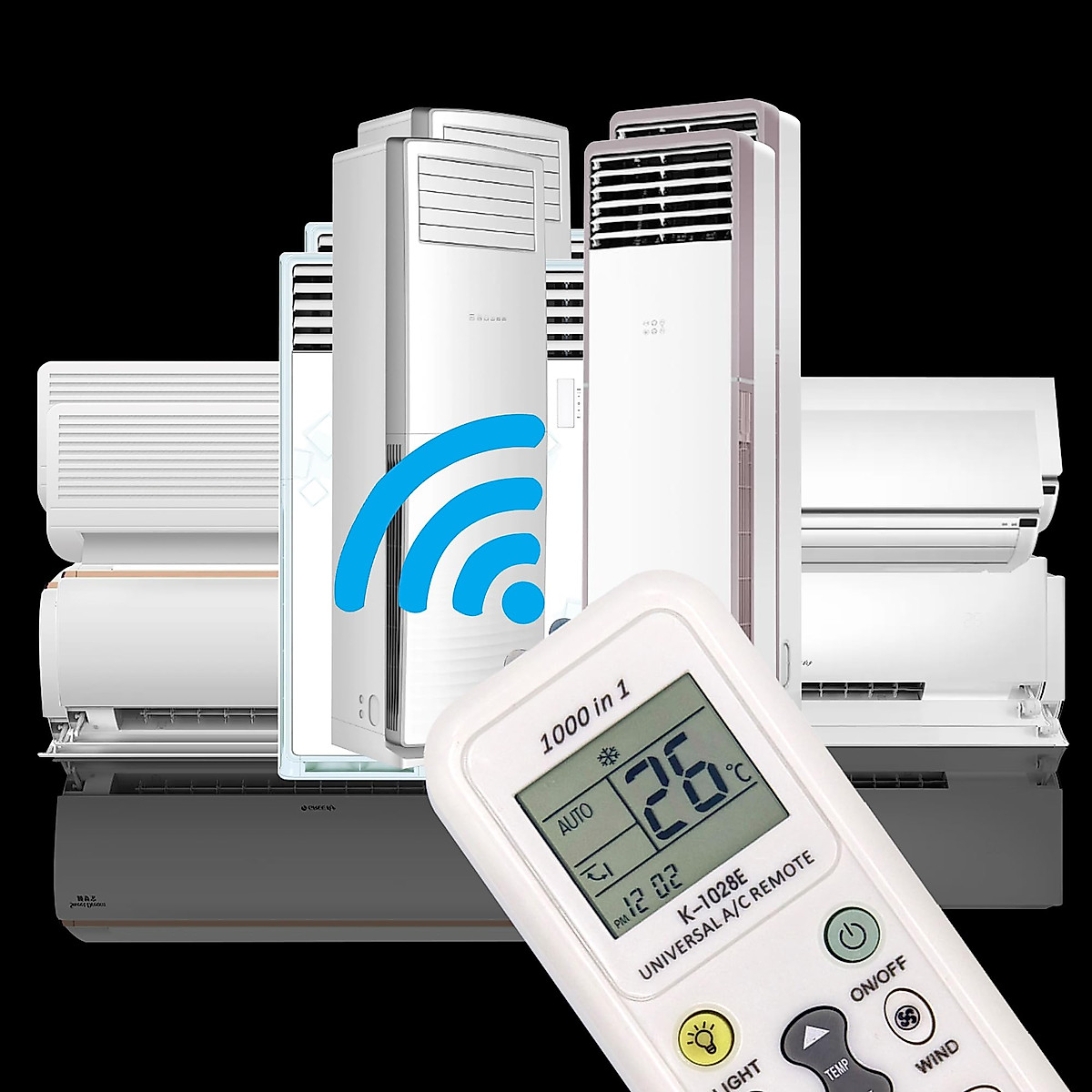 Universal Air Conditioner Remote Control A/C Conditioning Remote Controller for HAIER Mitsubishi Toshiba HITACHI Panasonic FUJITSU LG Sharp Samsung AUX GREE SANYO A/C Remote Control