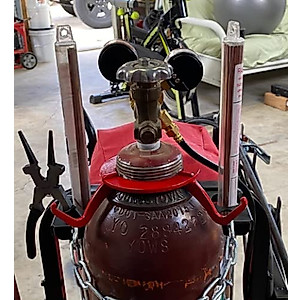 hynade Gas Tank Hanger, Steel Welding Hanger, Welding Accessory, Hang your Welding Helmet, TIG Torch, MIG Torch, Gloves