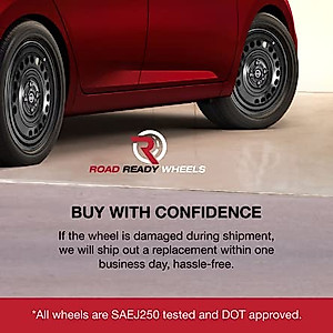 for 2013-2025 Nissan Leaf 16 Inch Painted Black Rim - OE Direct Replacement - Road Ready Car Wheel