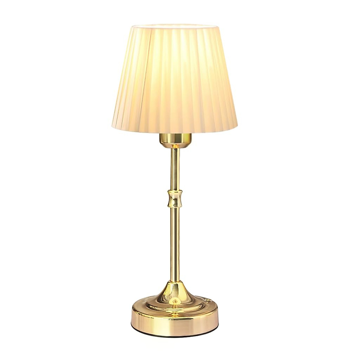 Leroxo Portable Metal LED Lamp, Cordless Metal Lamp, Touch Control Charging Lamp3-Levels Brightness Rechargeable Bedside Lamp,Laser,LED lamp