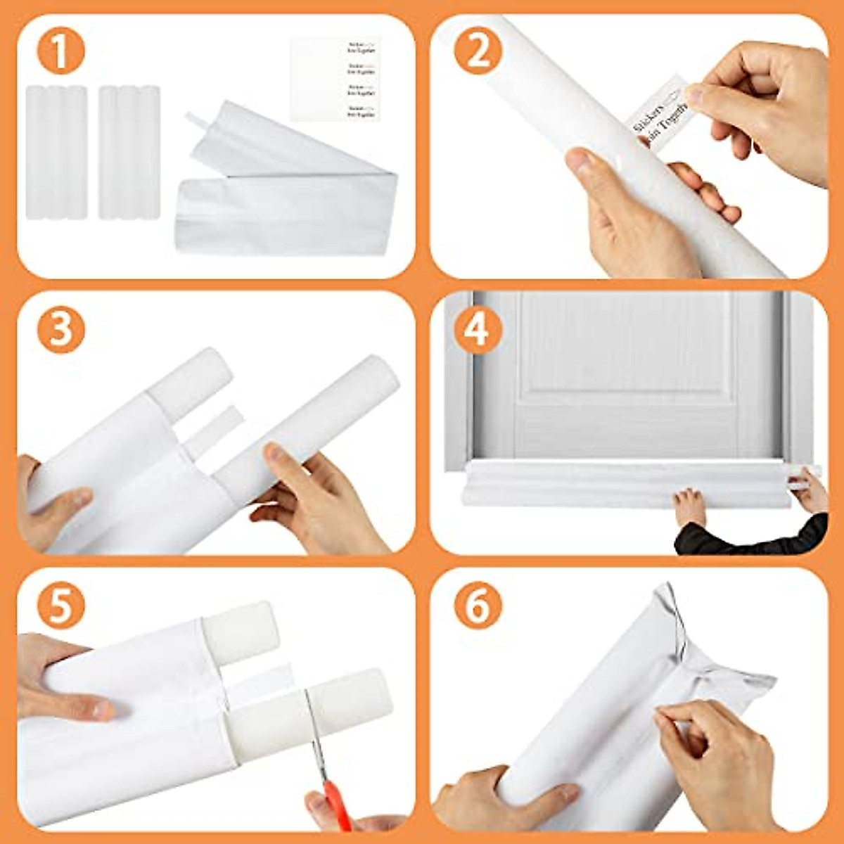 DraftStopper 36 Inches, Heavy Duty Door Sweep, Sound Proof, Thicker Door Draft Guard