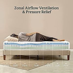 ZINUS 10 Inch Bliss Memory Foam Mattress Sustainable TENCEL Blend Cover / Pressure Relieving / CertiPUR-US Certified / Bed-in-a-Box / All-New / Made in USA, Twin