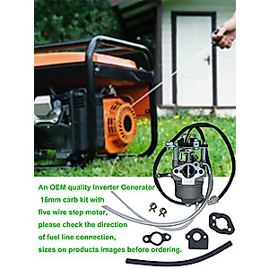 YAMAKATO Inverter Generator Carburetor for Champion Predator Firman ETQ Ryobi 2000 2300 Watt Huayi P16D-1