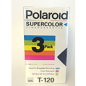 Polaroid Supercolor Videocassette 3 Pack