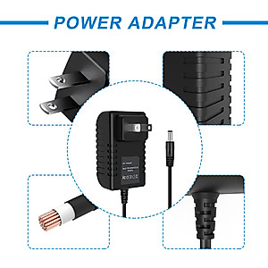 J-ZMQER 12V AC/DC Adapter Compatible with Mobile Pico Projector Portable HDP200 Mini DLP LED Projector 1080P RGB 80 Lumens