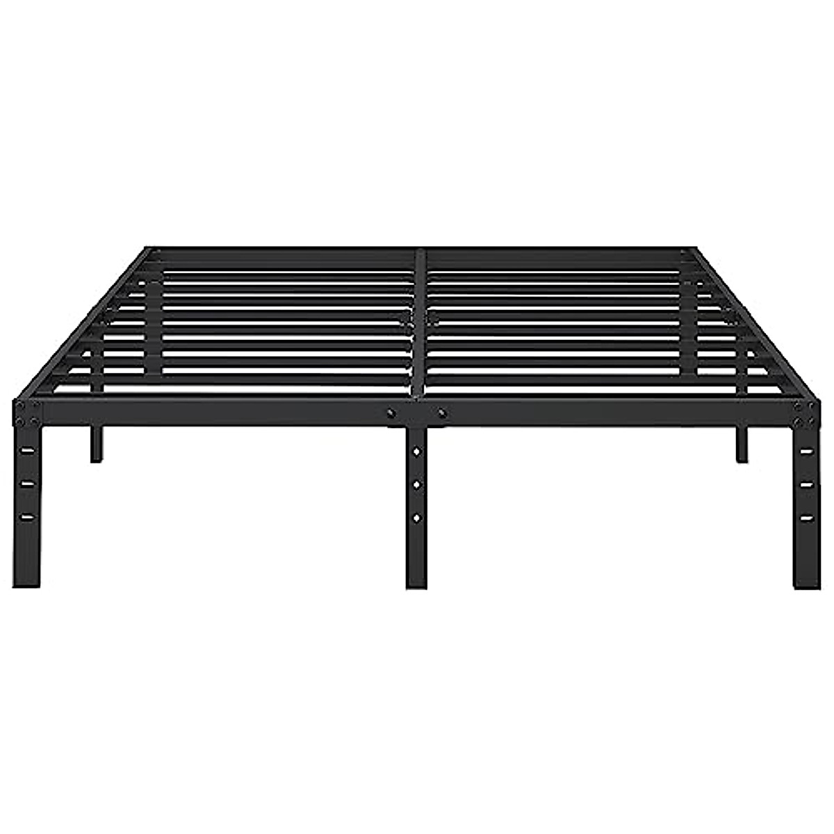YUSENHEEI 14 Inch King Size Bed Frame, No Box Spring Needed, Heavy Duty Metal Platform Bed Frame with Large Underbed Storage Space, Noise Free, Easy Assembly, Black