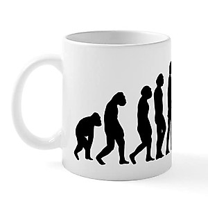 CafePress Fishing Evolution Ceramic Coffee Mug, Tea Cup 11 oz