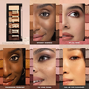 Milani Eyeshadow Primer + Gilded Mini Eyeshadow Palette - The Wine Down + Highly Rated Anti-Gravity Black Mascara with Castor Oil and Molded Hourglass Shaped Brush