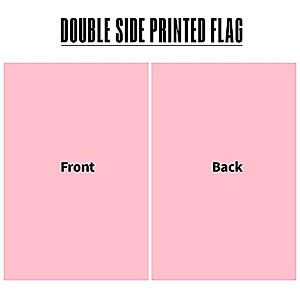 Solid Pink Garden Flag Polyester Double Side 3 Ply Plain Pink Flag For DIY Painting 12×18 Inch (Pink)