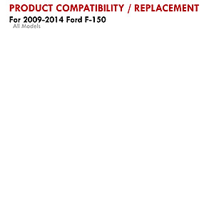 AJP Distributors LED DRL Tube Bar Driving Head Lights Lamps Halogen Bumper Signal Housing Assembly Pair Left+Right Compatible/Replacement For F-150 F150 2009 2010 2011 2012 2013 2014 09 10 11 12 13 14