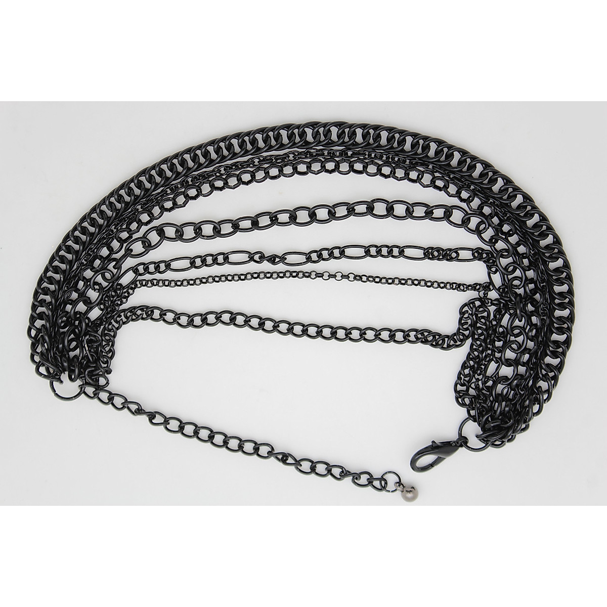 Trendy Fashion Jewelry TFJ Women Western Boot Chains Black Metal Bling Bracelet Anklet Heel Shoe Wave Strands Charm