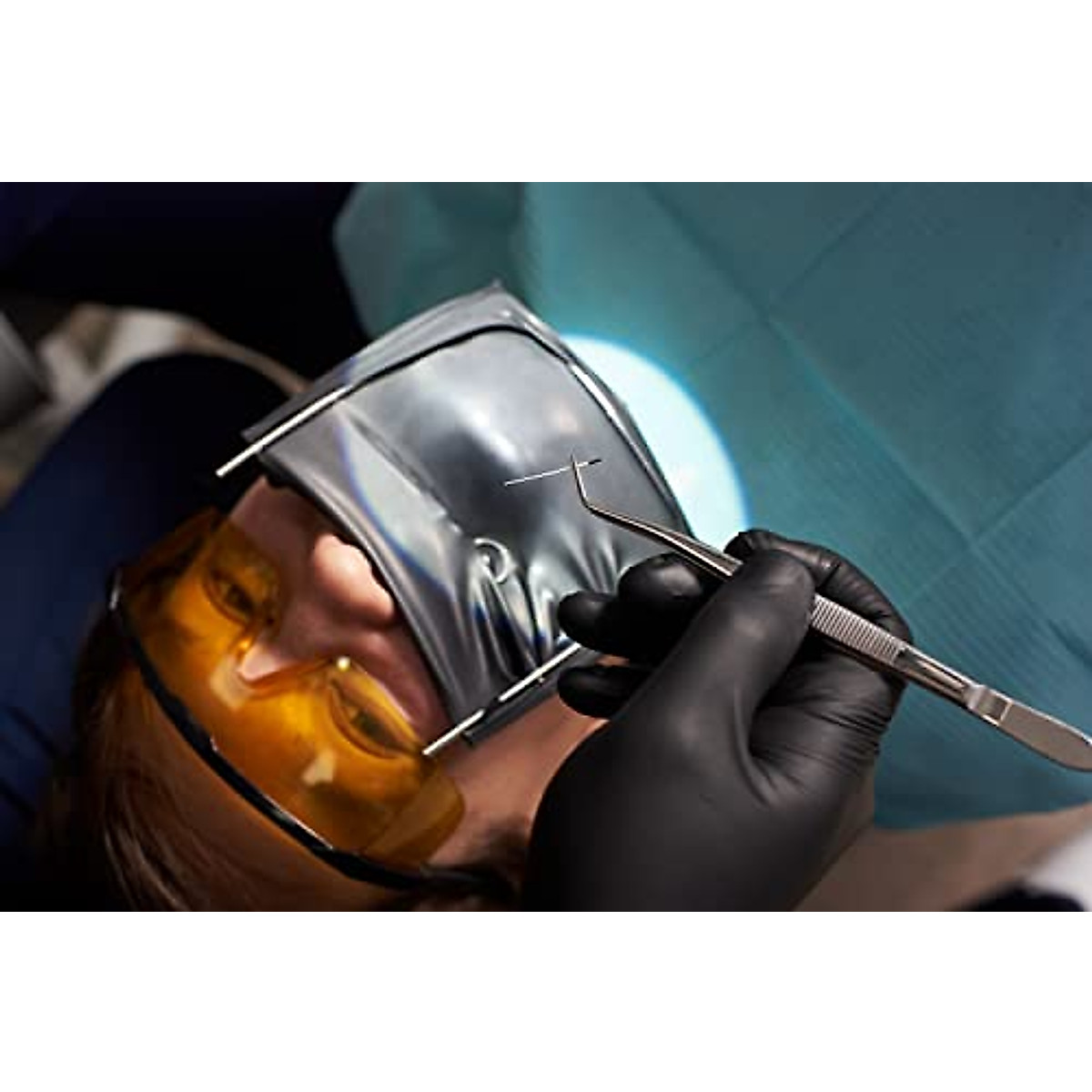 Cranberry CR3265 Carbon Air Nitrile Powder Free Exam Gloves, Disposable, 2.5 mil, Black, X-Small (Pack of 300) Chemo Rated, Fentanyl Resistance, Low Dermatitis Potential