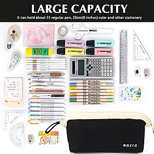 MAMUNU Pencil Case Wide-Open, Big Capacity Pencil Case, Pencil Case Pouch Large, Portable Pencil Case for Girls Boys Pencil Pen Bag for School Students Office College Adults