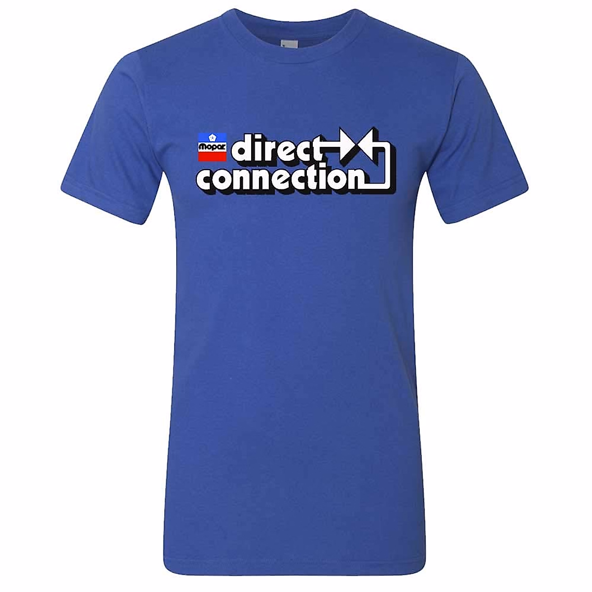 Mopar Direct Connection T-Shirt for Men (US, Alpha, X-Large, Regular, Regular, Royal Blue)