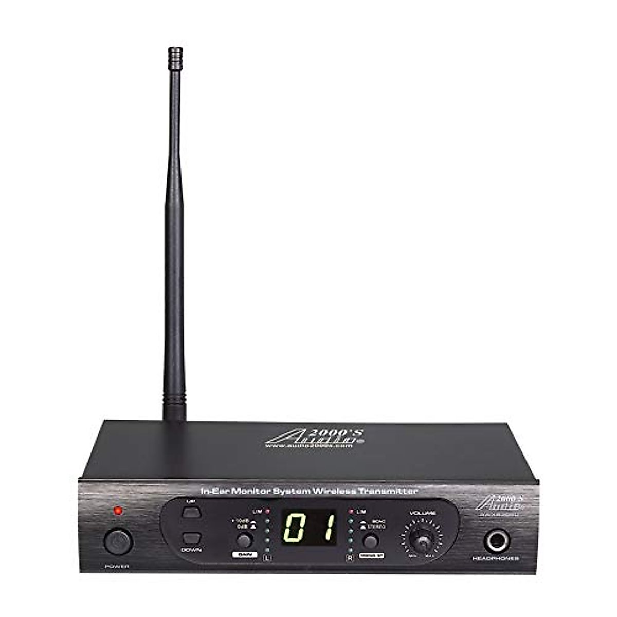 Audio2000'S AWM6308U UHF 100 Selectable Frequency Wireless in-Ear Monitor System with a PVC Carrying Case
