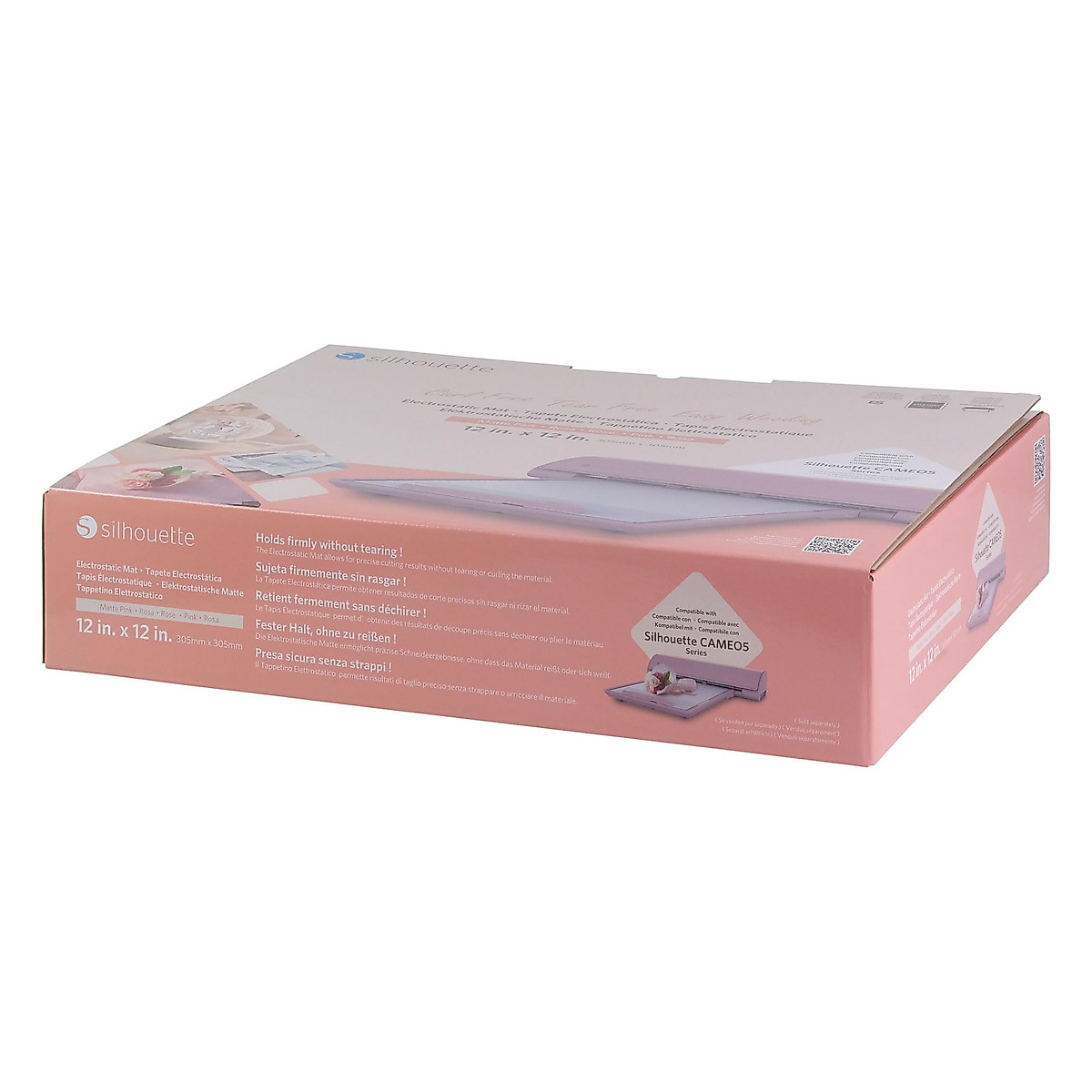 Silhouette Electrostatic Cutting Mat for use with Cameo 5 and Cameo 5 Plus models - 12 x 12 (Matte Pink)