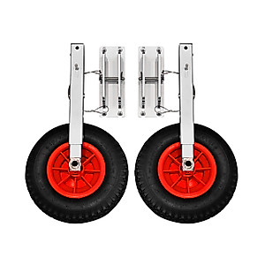 Newport Inflatable Boat Removable Transom Launch Wheels - Fits Any Transom Boat!