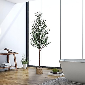 Innoasis Artificial Olive Tree 6FT Tall Large Faux Plants Olive Silk Tree with Branches and Fruits in Pot Fake Trees Indoor Outdoor Decor for Home Office Living Room Floor