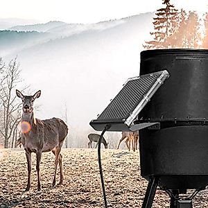 POWOXI 12V 1.7W Solar Panel to Recharge Deer Feeder Battery Waterproof Outdoor Solar Charger with Mounting Bracket (12v Deer Feeder Solar Panel 1.7W)