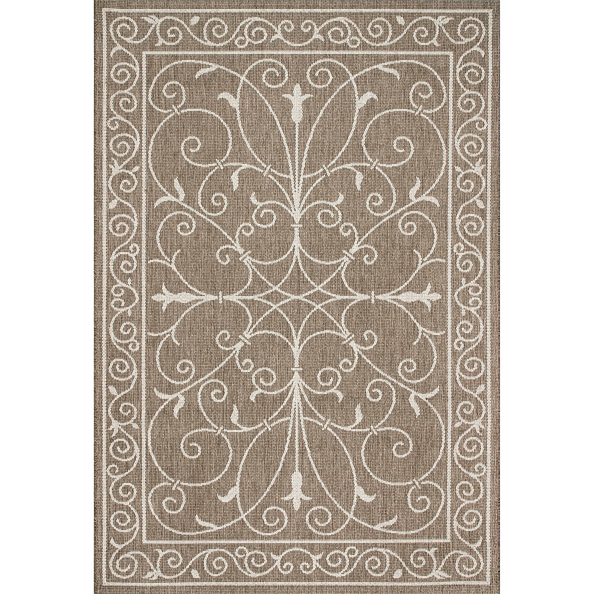 nuLOOM Kathleen Traditional Indoor/Outdoor Area Rug, 4x6, Beige