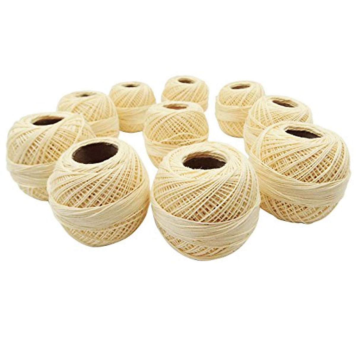 S2J Embroidery Yarn Cotton Crochet Thread Lot of 10 Pcs Knitting Tatting Ball