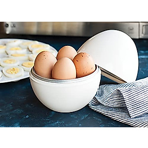 Nordic Ware Microwave Egg Boiler, 4 Capacity, White