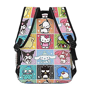 Cute Backpack, Cartoon Lightweight Backpacks Large Capacity Portable Outdoor Travel Backpack Laptop Bag