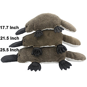 TAGLN Vivid Stuffed Animals Pillows Realistic The Platypus Lifelike Plush Toys Duckbill (21.5 Inch)