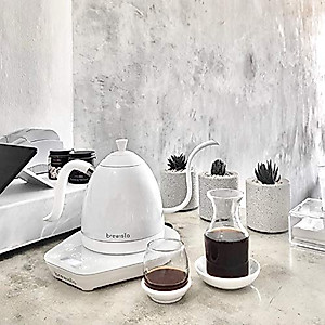 Brewista Artisan Electric Gooseneck Kettle, 1 Liter, For Pour Over Coffee, Brewing Tea, LCD Panel, Precise Digital Temperature Selection, Flash Boil and Keep Warm Settings (Matte Black)