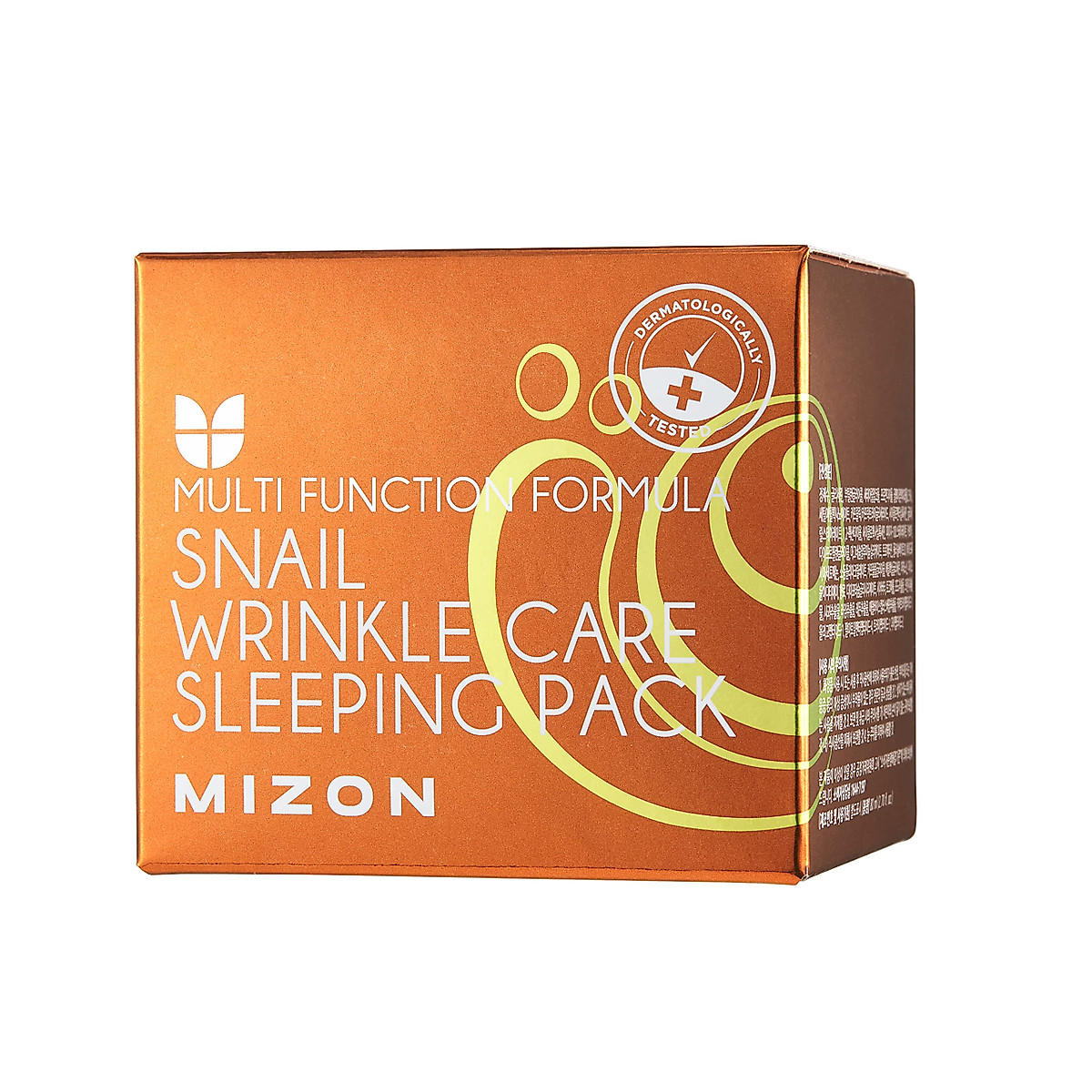 MIZON Snail Wrinkle Care Sleeping Pack Snail Mucin Nourishing mask with Adenosine Shea Butter Overnight Firming Mask for Damaged Skin Fine Line (2.7 FL oz)