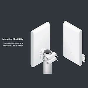 UniFi Mesh AC Pro UAP-AC-M-PRO-US 802.11AC 3x3 MIMO Outdoor Wi-Fi Access Point Wide-Area Dual-Band AP