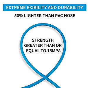 1/4 in x 25 ft Rubber Air Hose with Universial Connector, Lightweight, Kink Resistant, Flexible, All-Weather Air Tool Hoses 300 PSI Air Compressor Hose for Roofing and Furniture Jobs