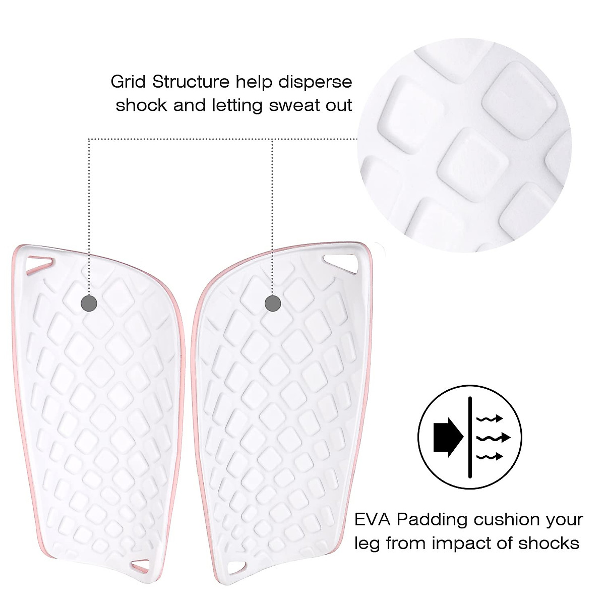 Gonex Soccer Shin Guards for Kids Adult, Youth Boys Girls Shin Guards Slip in Soccer Shin Pad Sleeves Canilleras for Football Games, EVA Cushion Protection Reduce Shocks & Injuries