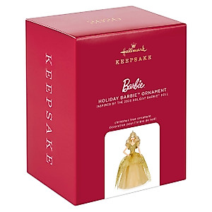 Hallmark Keepsake Plastic, Christmas Ornament 2020, Holiday Barbie Doll