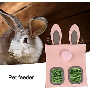 Small Animal Hay Feeder Bag, Guinea Pig Rabbit Feeder Dried Grass Bag